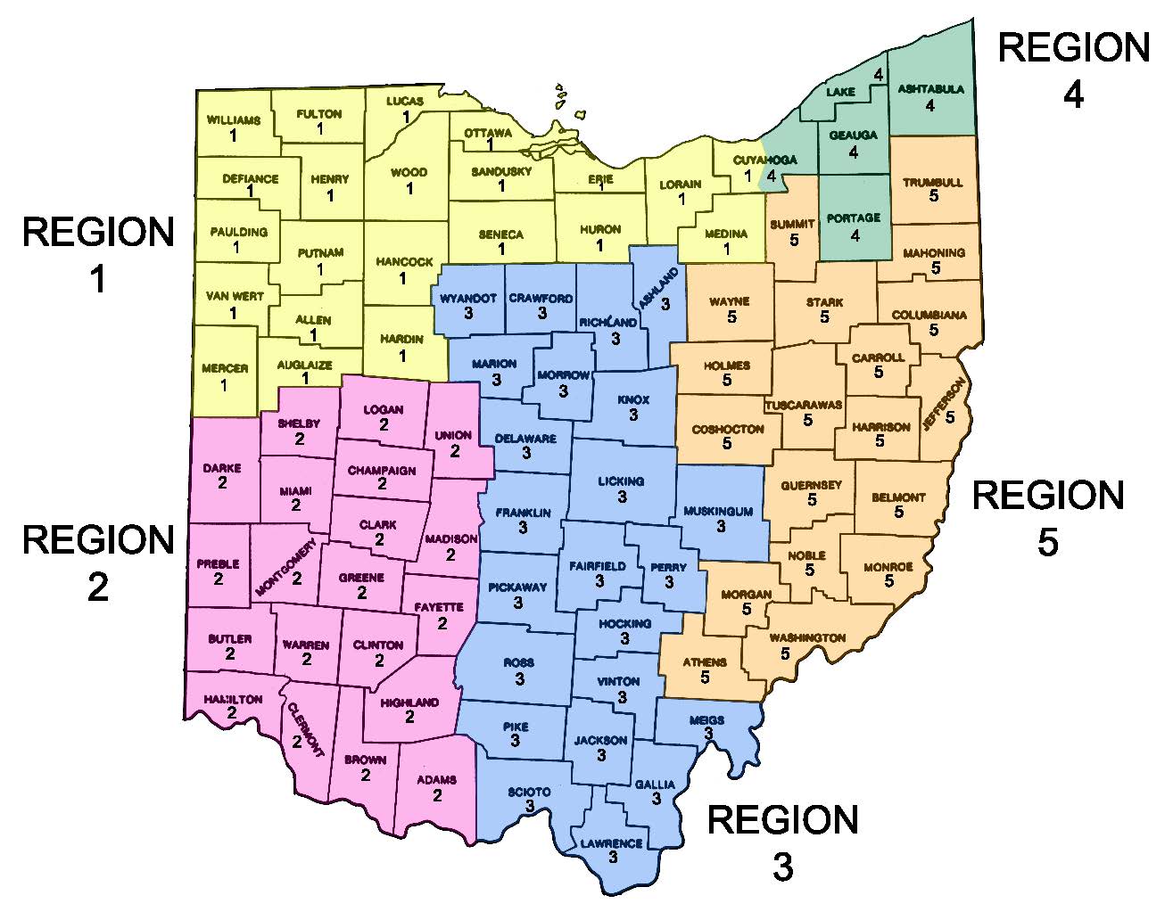 The Ohio PTA Voice: Redistricting Ohio PTA Areas