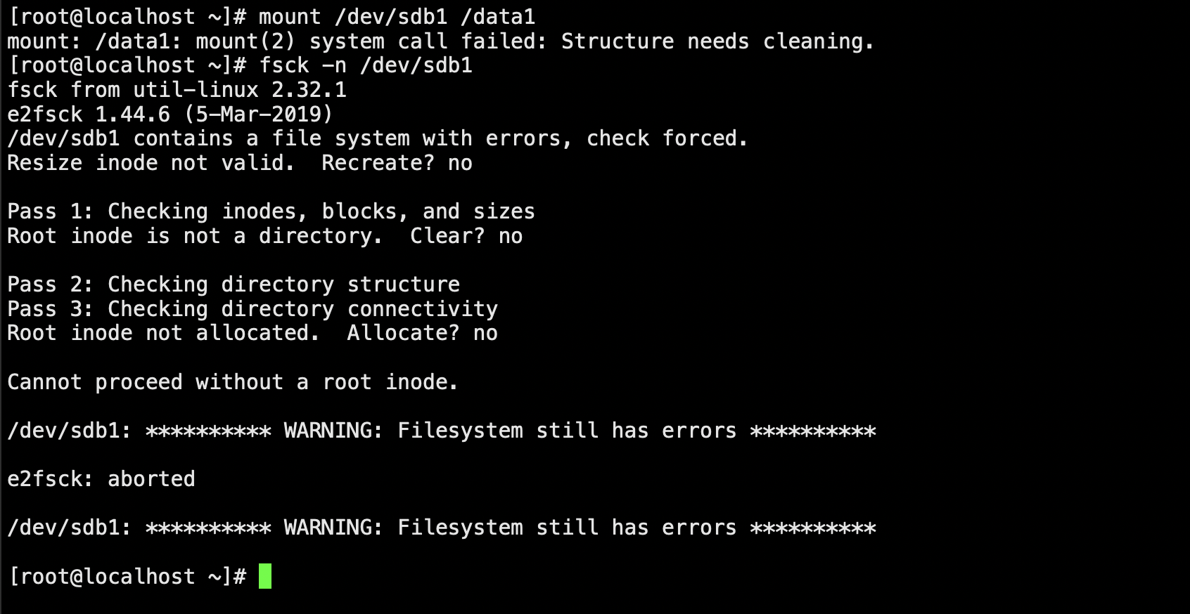 Fsck - Using fsck ~ Root Of Info