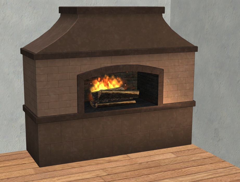 TheNinthWaveSims: The Sims 2 - TS3 OLS Hearth Fireplace For The Sims 2