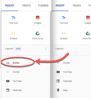 Google Sites - New Button Option