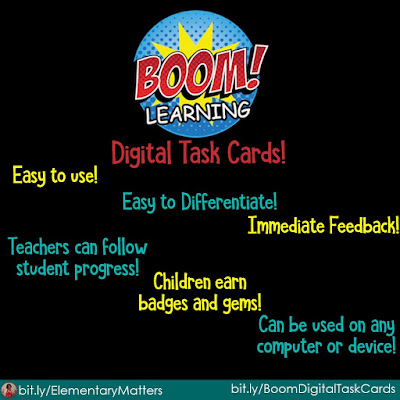 Elementary Matters: Have You Heard About Boom Learning Digital Task Cards?