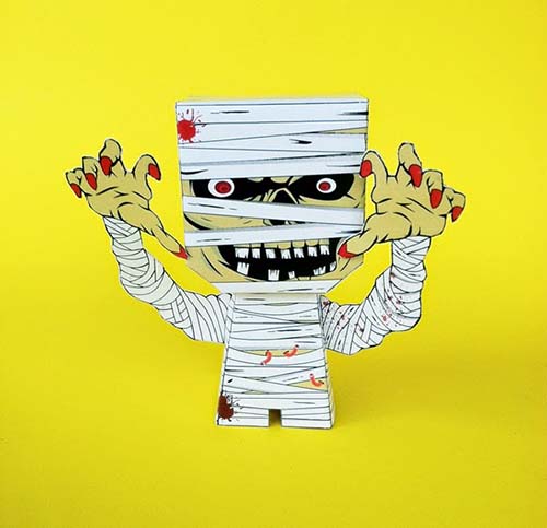 Mummy Paper Toy | Paperized Crafts