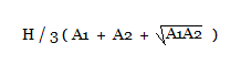 How to calculate concrete volume of hopper for piling?