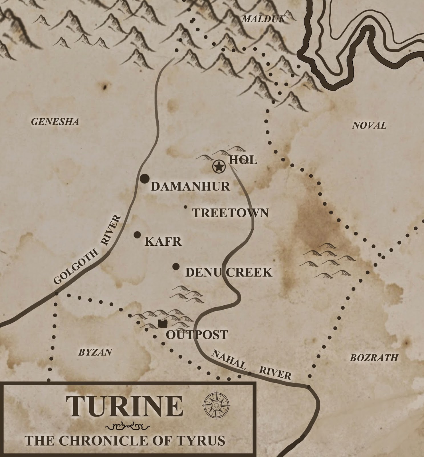 Maps for The Tyrus Chronicle | Joshua P. Simon - The Accidental Author