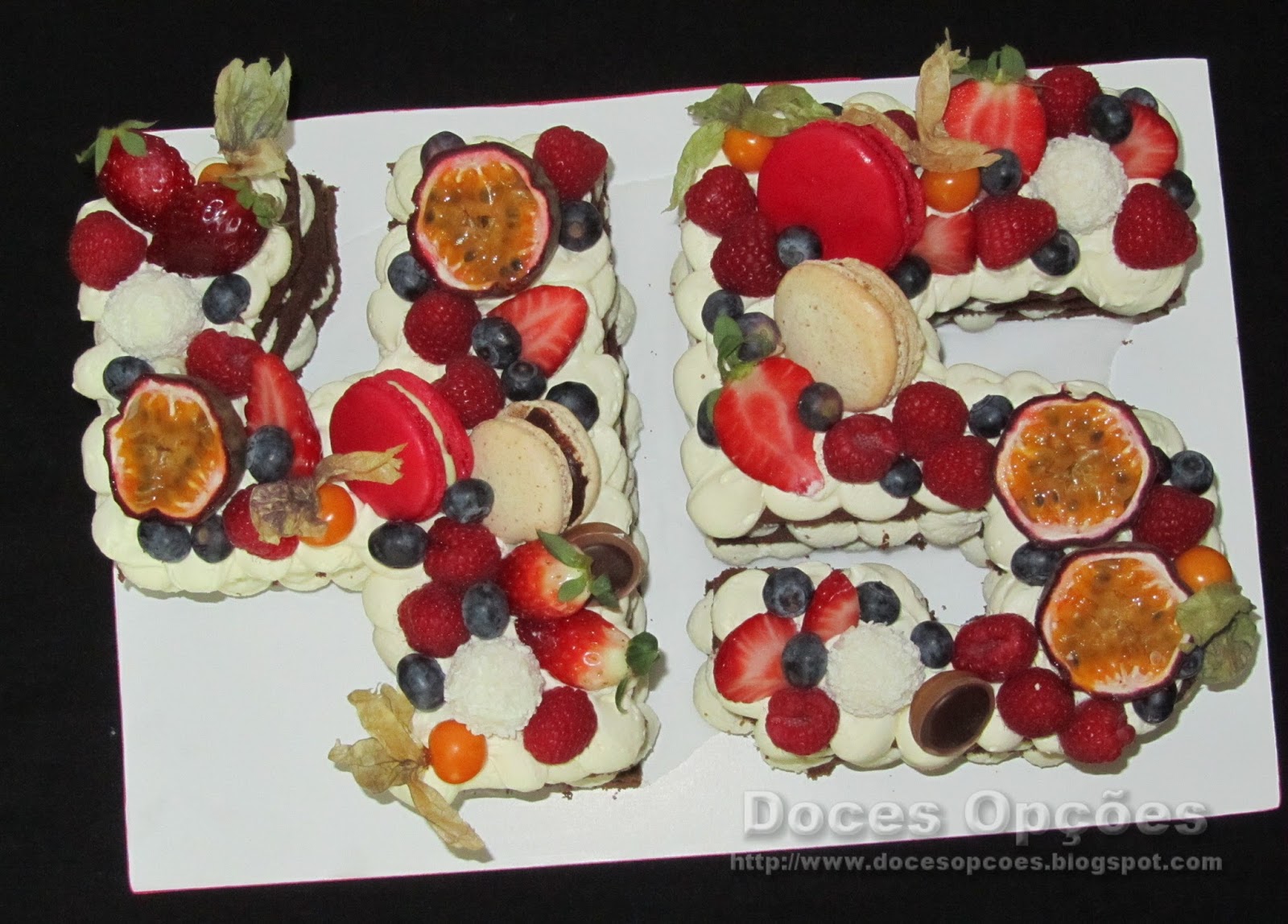 Doces Opções: Number cake