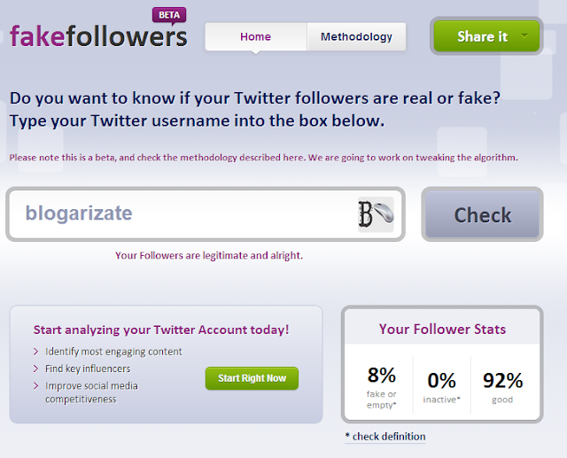 Fake Followers Check, para analizar si tus seguidores de Twitter son ...
