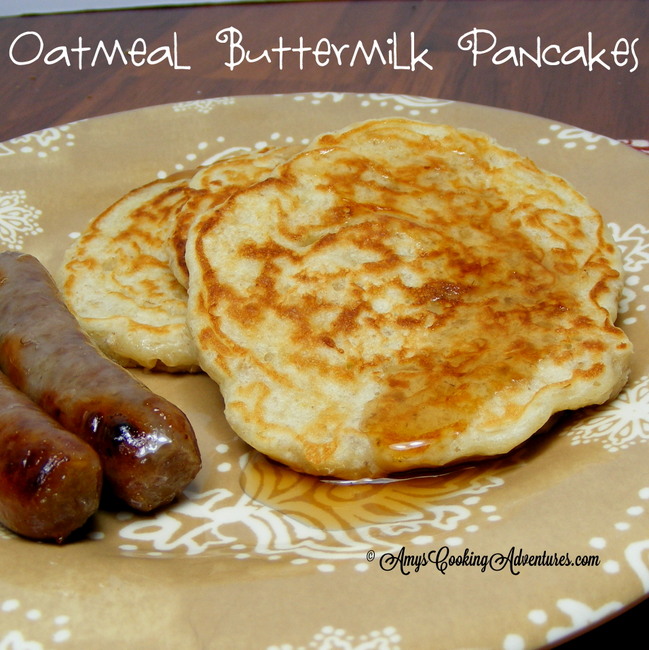 Oatmeal Buttermilk Pancakes