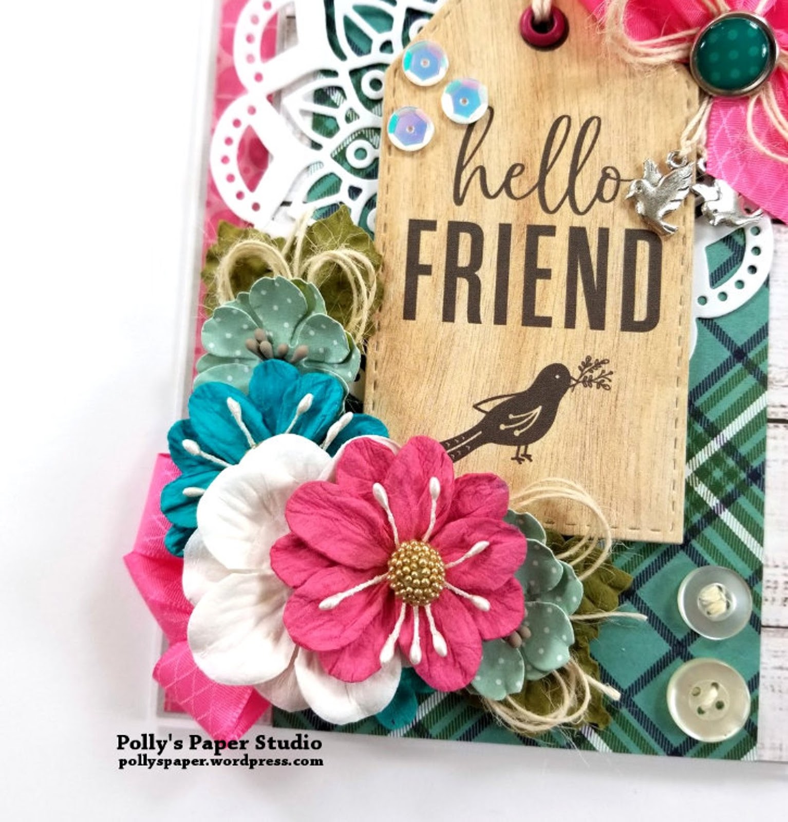 Really Reasonable Ribbon Blog: Hello Friend Greeting Card