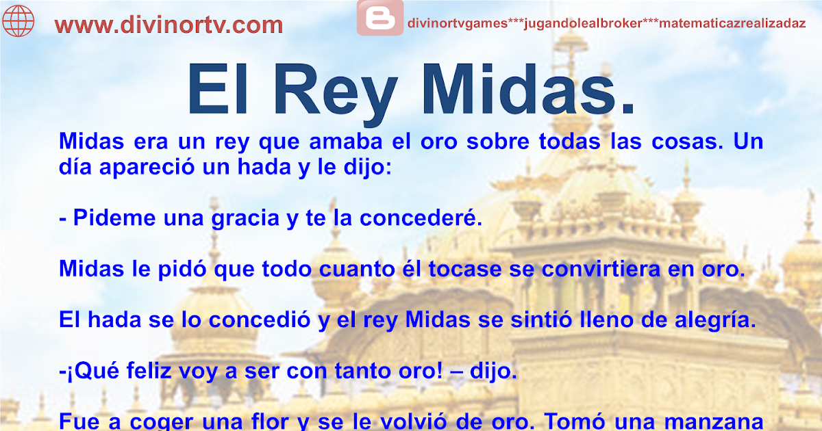 El Blog de El Divino: Literatura en Corto 1. El Rey Midas