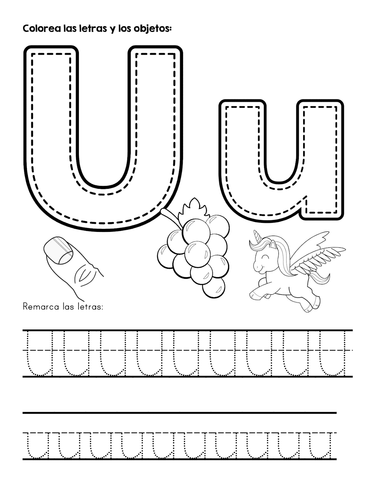 Abecedario para colorear | Materiales Educativos para Maestras