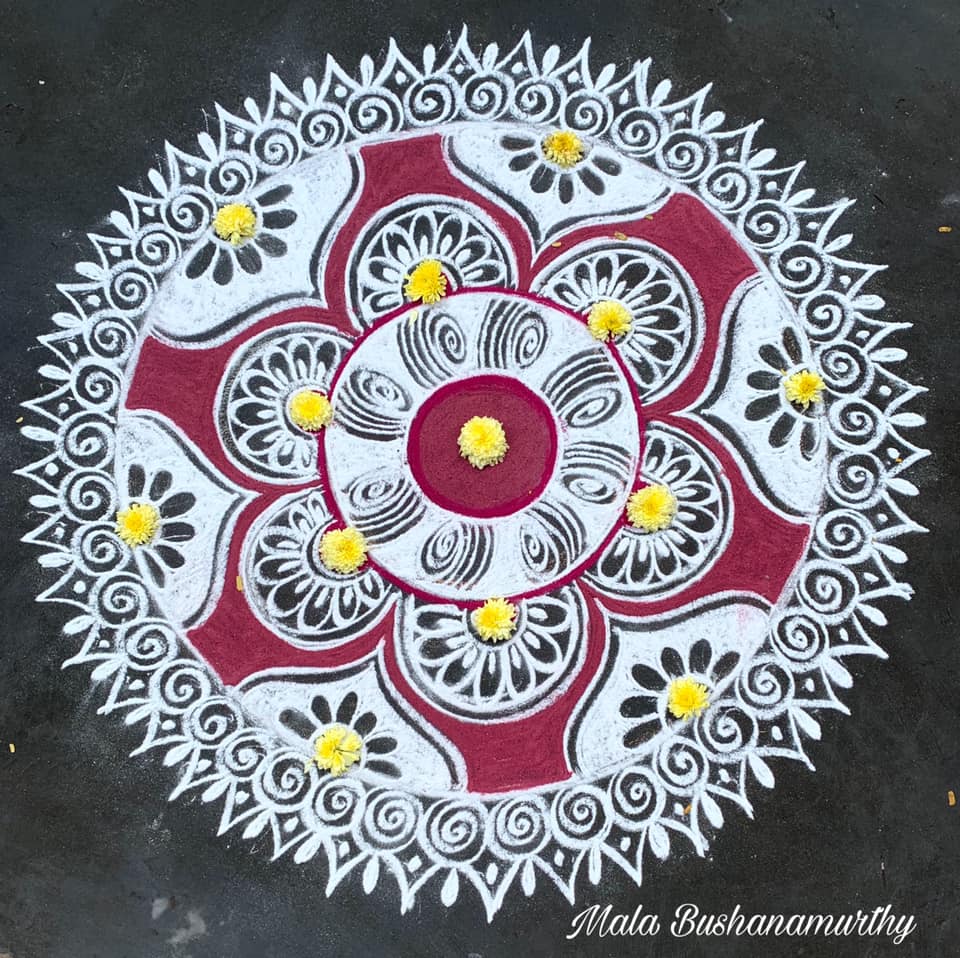 CHODAVARAMNET: MULTI COLOR FESTIVAL SEASON CHIKKU RANGAVALLIKALU 2020