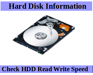 How to check hard disk information and hdd read write speed in linux ...