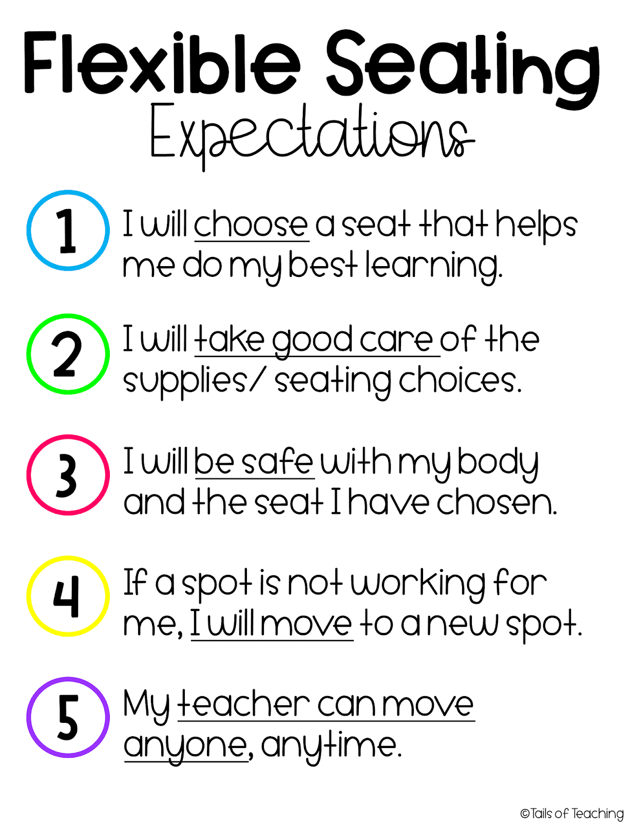 Tails of Teaching: 3 Tips For Flexible Seating Success