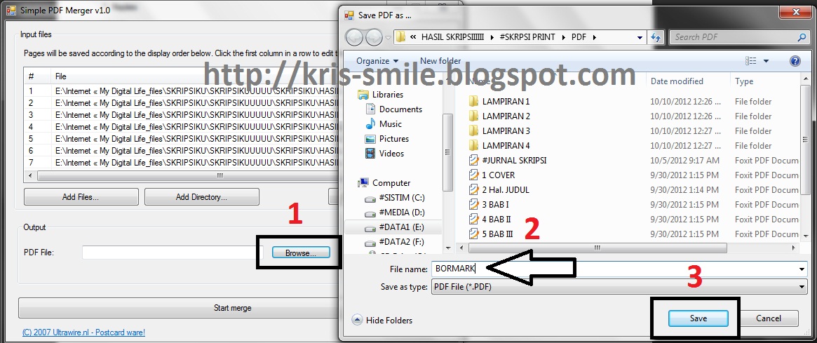 Menggabungkan File PDF & Cara Mudah Membuat Bookmark Skripsi (PDF ...