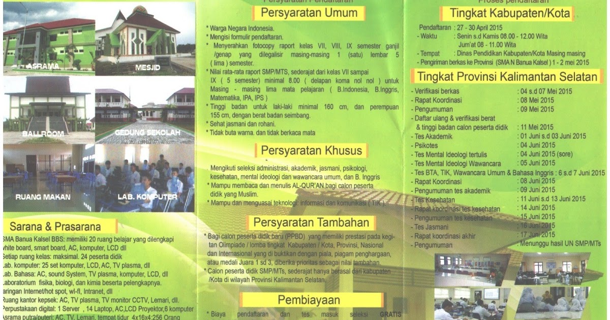 Perjalanan Masuk SMA BANUA KALSEL BILINGUAL BOARDING SCHOOL