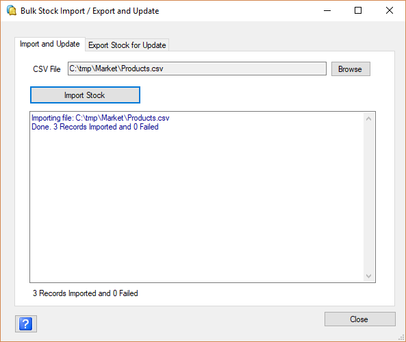Product Import - Small Market Example