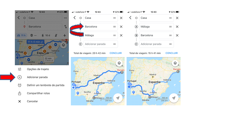 Como definir e organizar o SEU trajeto de viagem no Google Maps