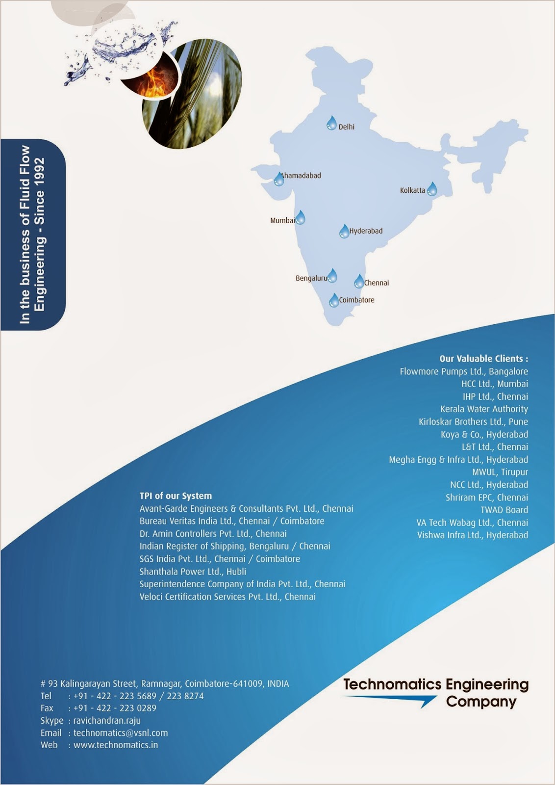 Technomatics Engineering Company: Technomatics Catalogue