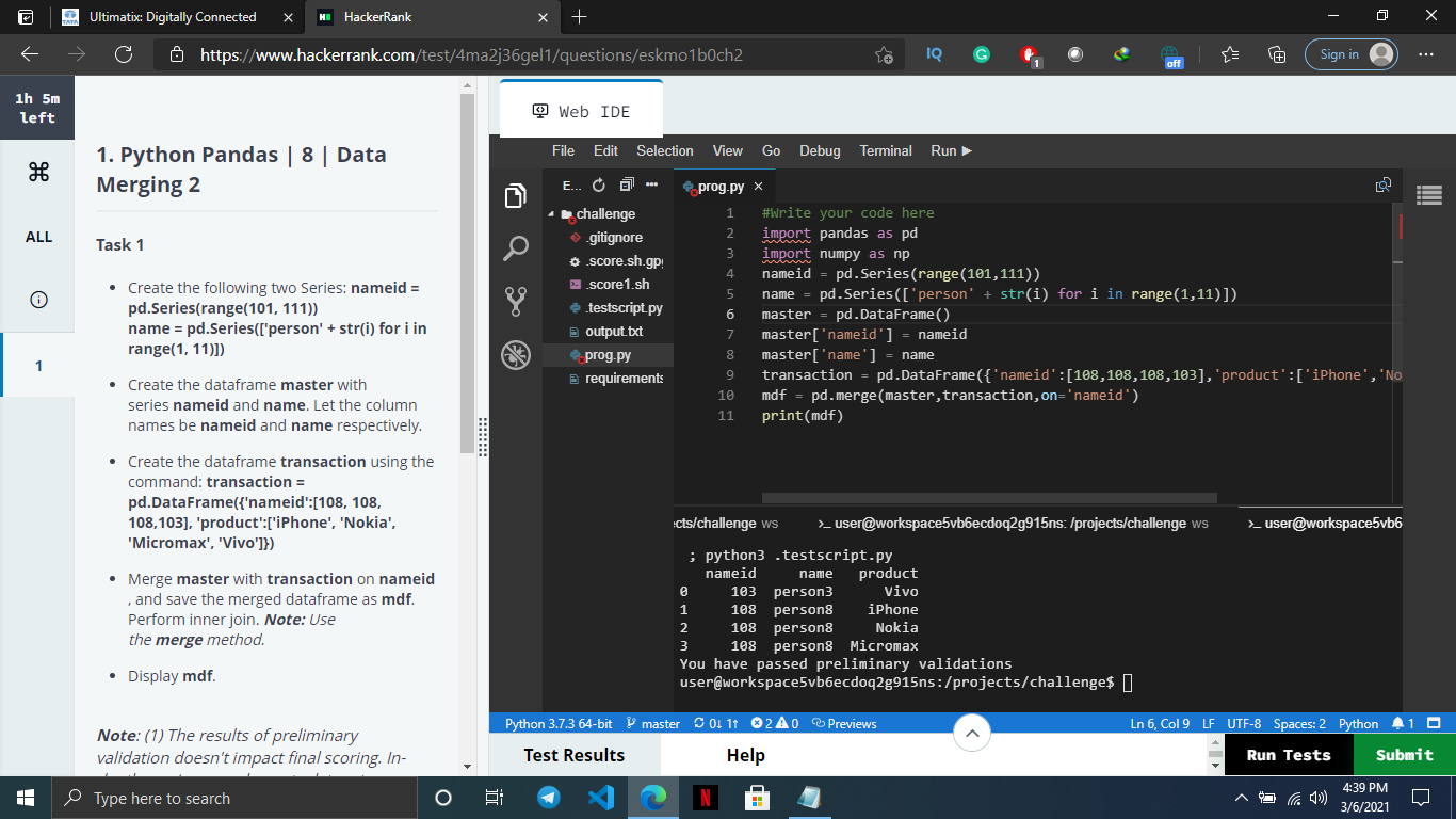 4 Data Merging Hands On1 Solutions Python Pandas