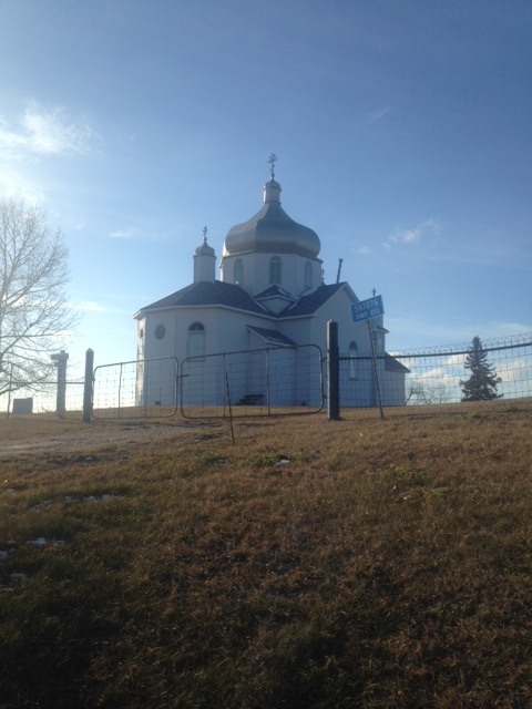 The view from here: Just barely south of Andrew, Alberta