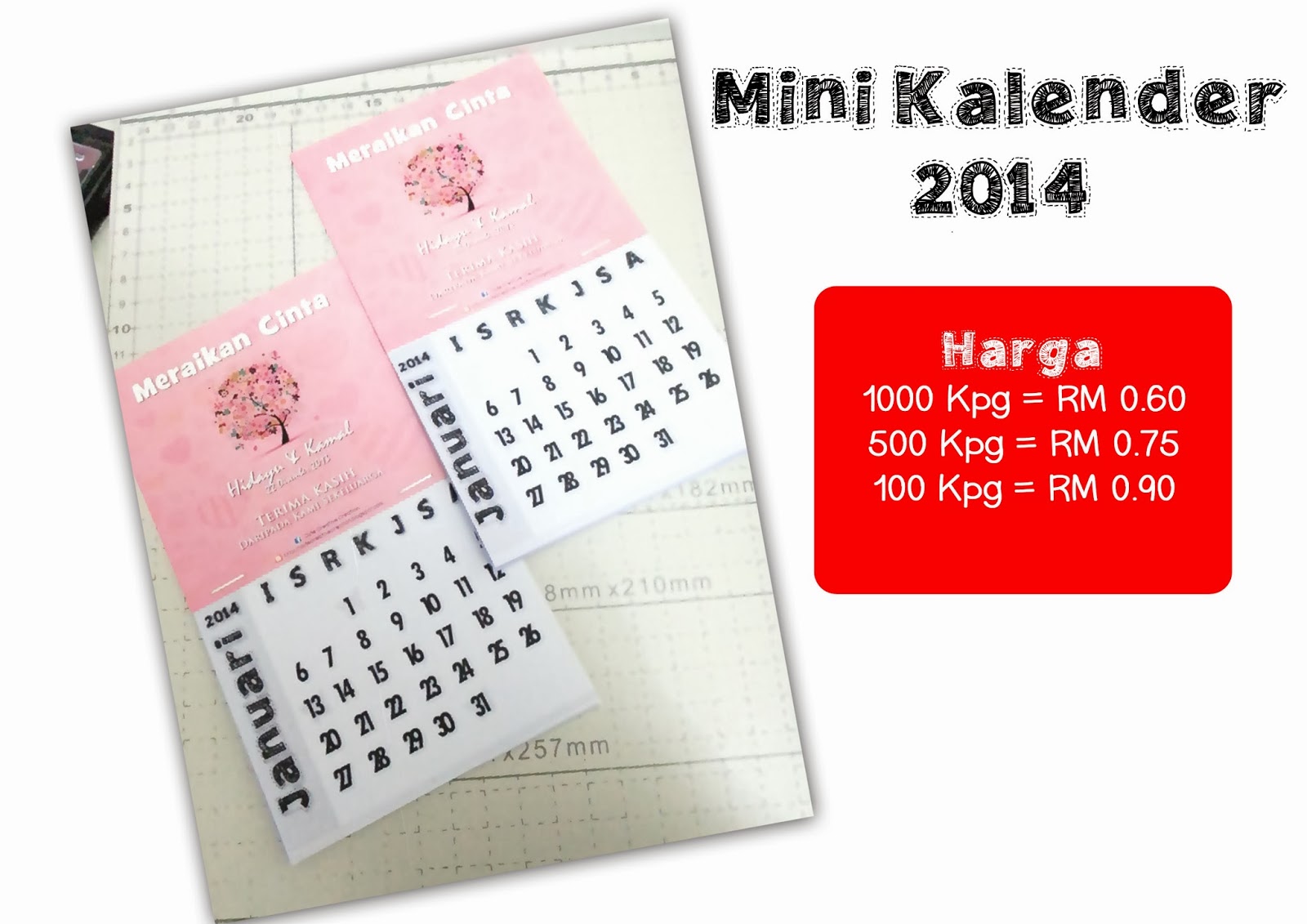 KALENDAR MINI - JENIS A