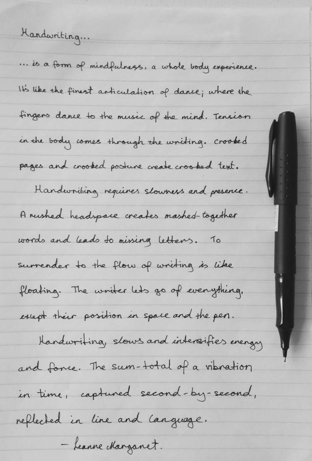 Handwriting Practice as a Form of Mindfulness