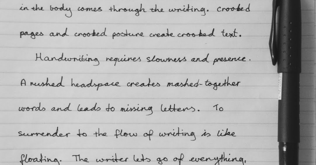 Handwriting Practice as a Form of Mindfulness