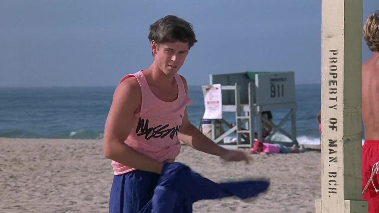 ausCAPS: C. Thomas Howell shirtless in Side Out