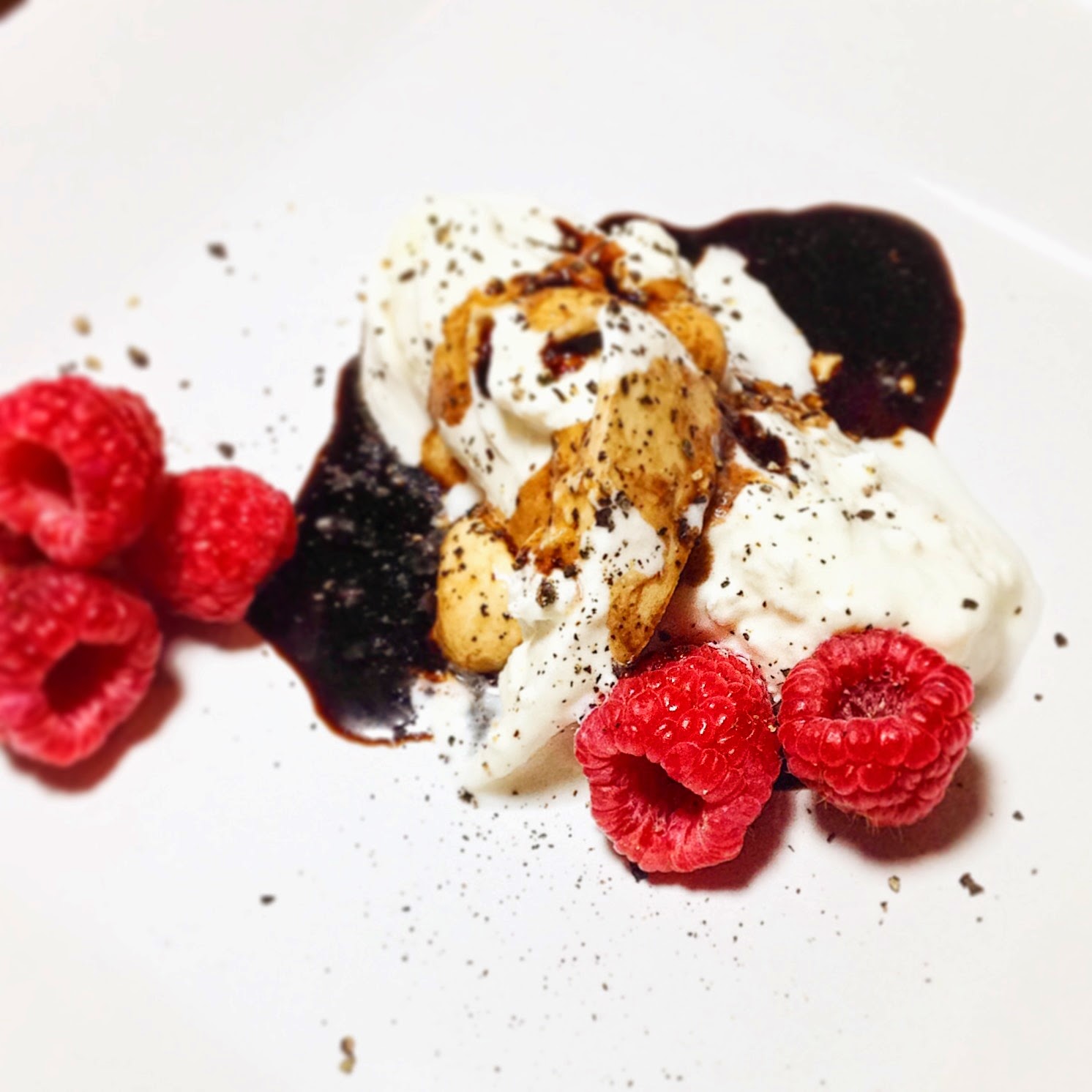 The LadyGirls' Table: Burrata with Honey-Balsamic Raspberries and Black ...