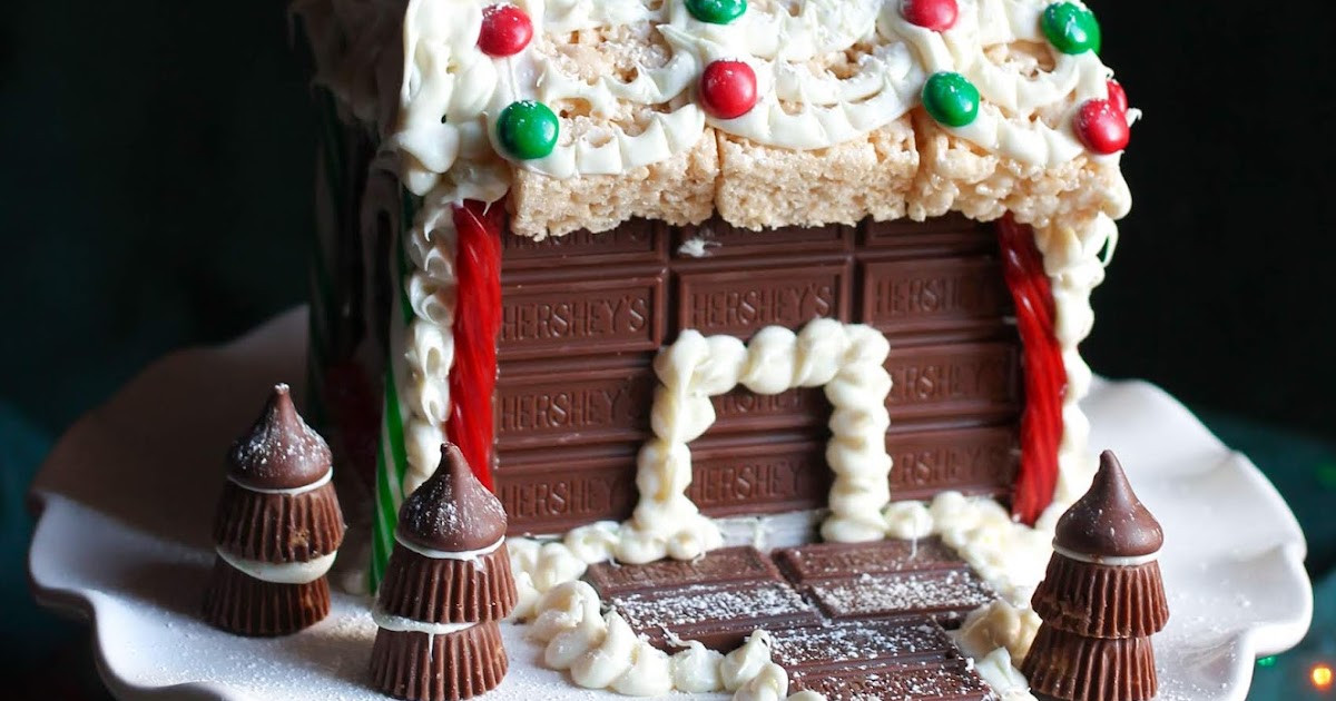 Do-It-Yourself Quick and Easy Hershey's Chocolate Candy House - TfDiaries