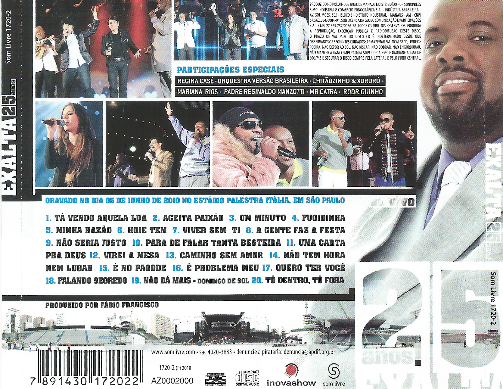 Samba & Pagode Flac: Exaltasamba 25 anos Ao Vivo (2011) Flac