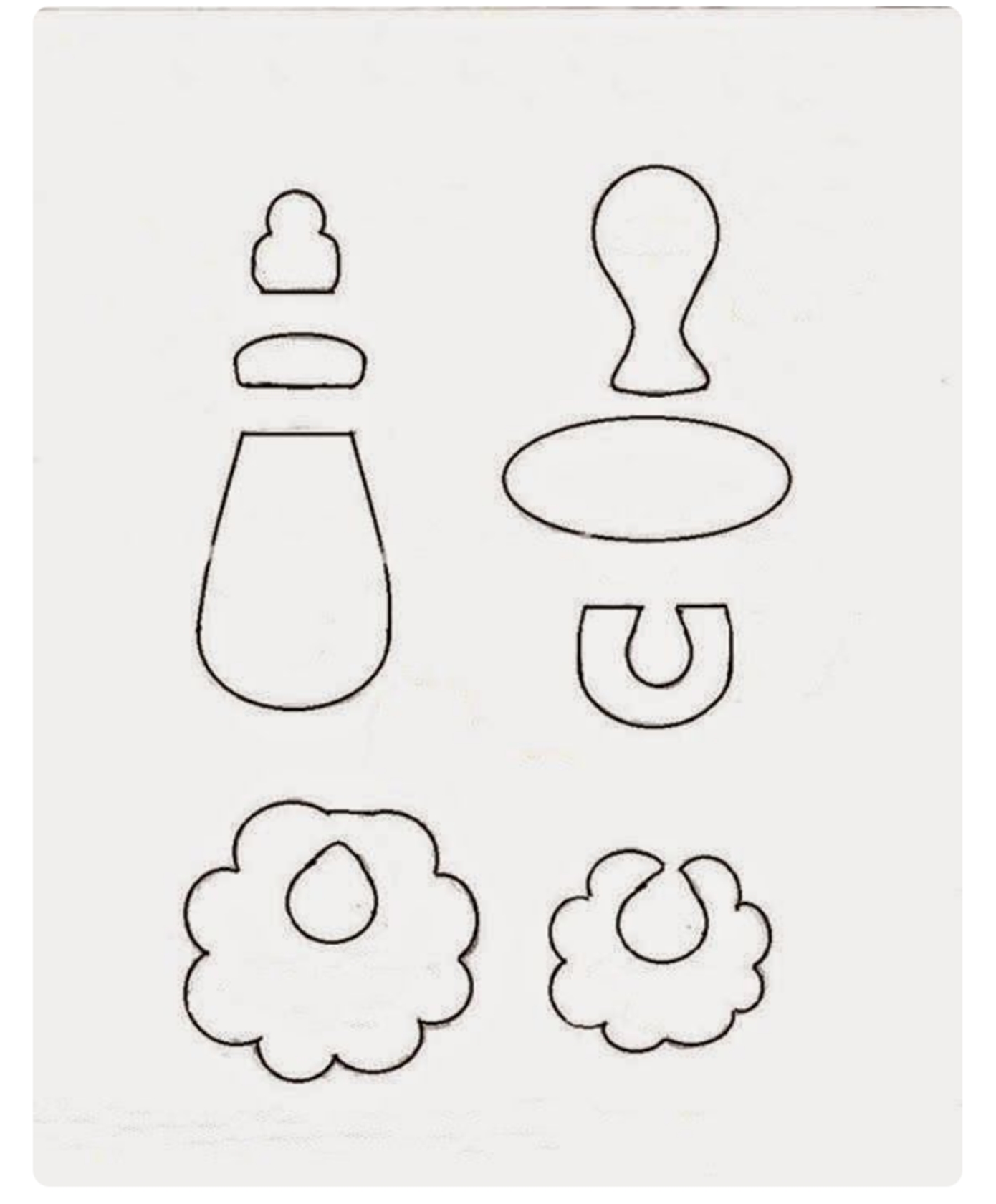 Eu Amo Artesanato: Lembrancinhas Chupeta, Mamadeira e Babador em Eva ...