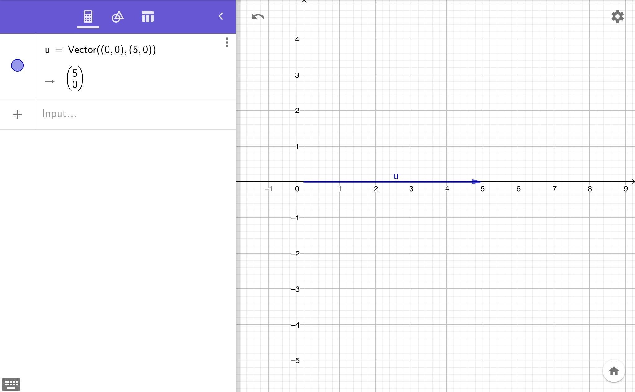 How to draw Vectors in Geogebra