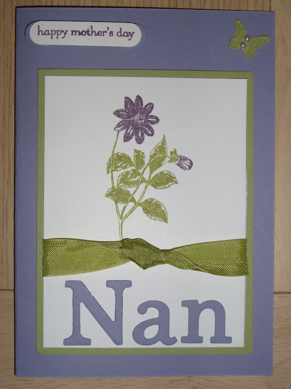 Crafty ThINKer: A Mothers Day Card For My Nan!
