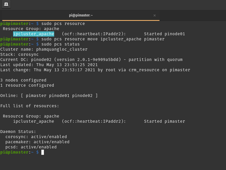 Cách cài đặt Pacemaker cluster trên Raspberry Pi OS