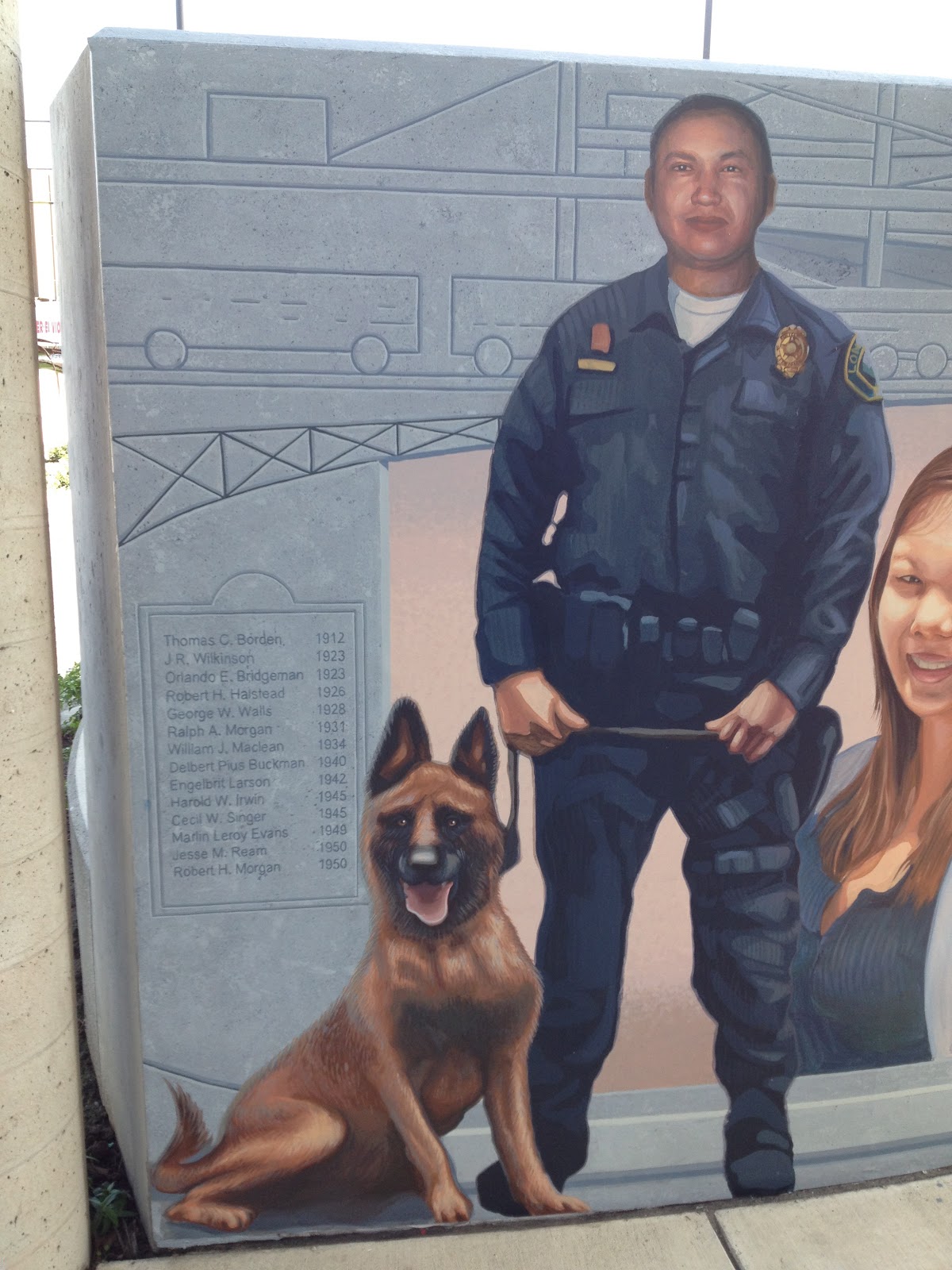 LozaProjects: Long Beach West Division Police Mural c2012 Jose Loza