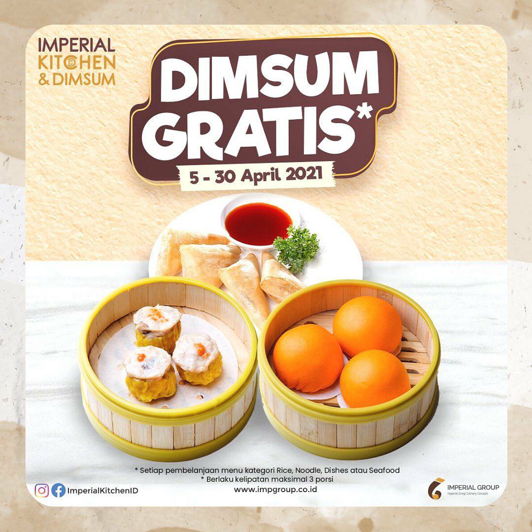 Promo IMPERIAL KITCHEN & DIMSUM GRATIS Dimsum* - scanharga