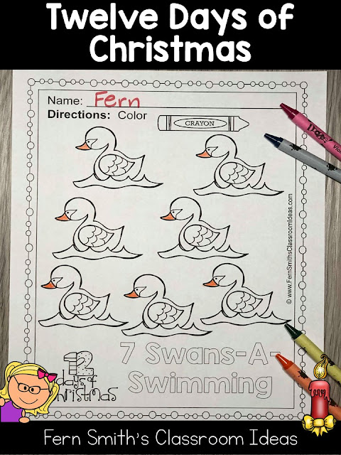 Need Some Twelve Days of Christmas Fun In Your Classroom? - Fern Smith ...