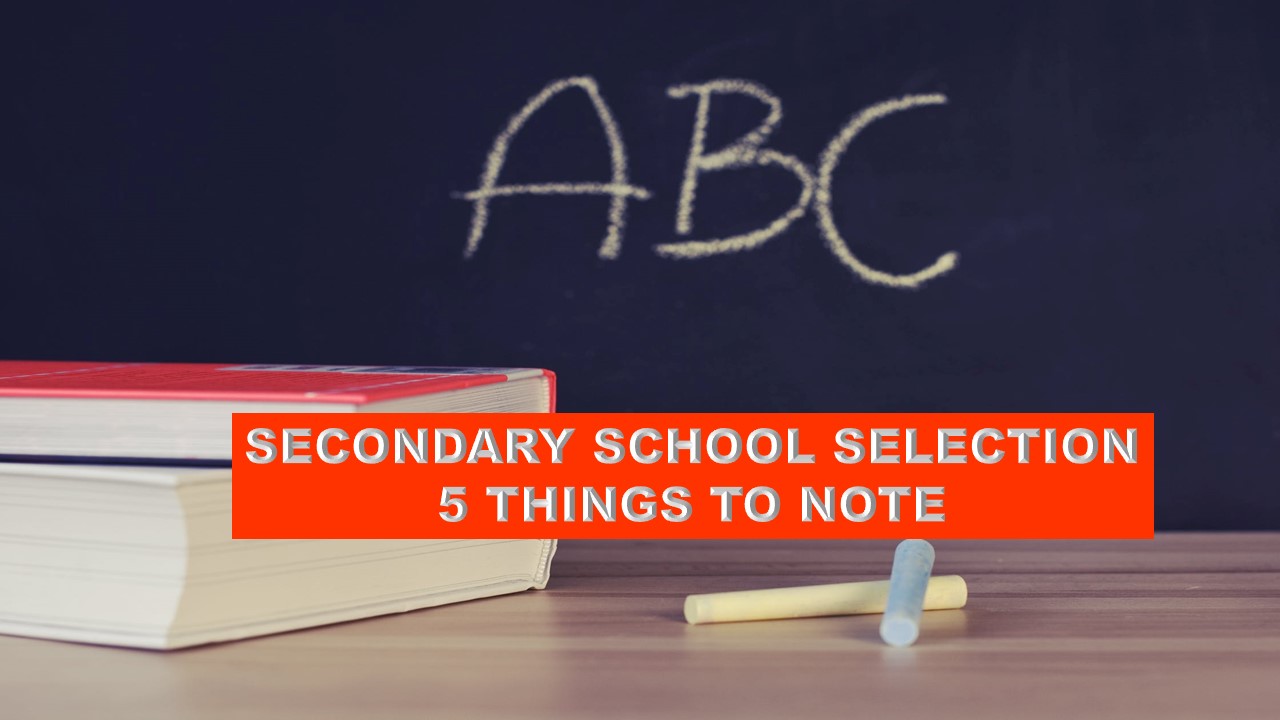 5 things to note on Secondary School Selection - TheWackyDuo.com ...