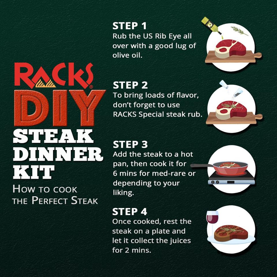 Manila Shopper: Be the best home chef with RACKS DIY Steak Dinner Kit