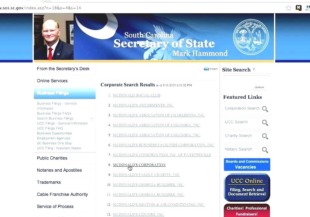 Secretary Of State Of South Carolina - South Carolina Secretary Of ...