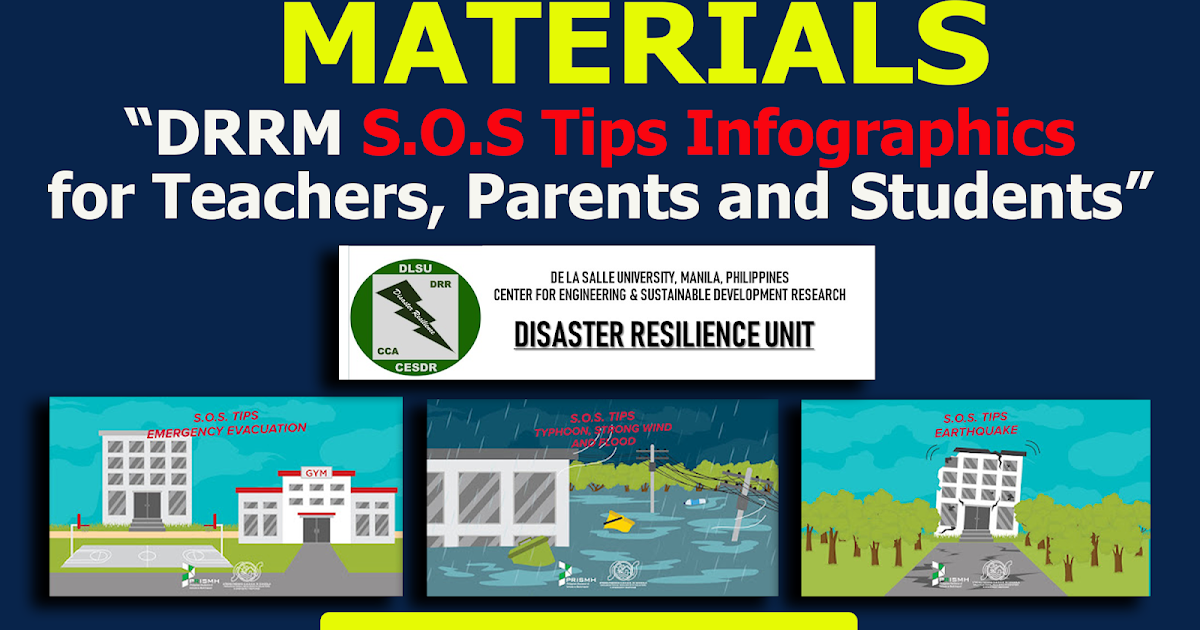 Download DRRM DLSU S.O.S Tips Infographics for Teachers, Parents and ...