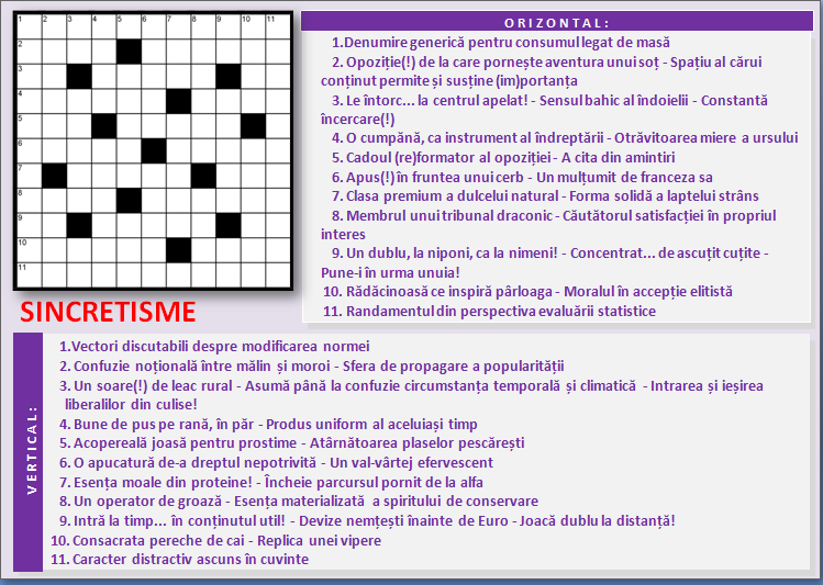 rebus nicolae oana: CAREURI DE DEFINITII