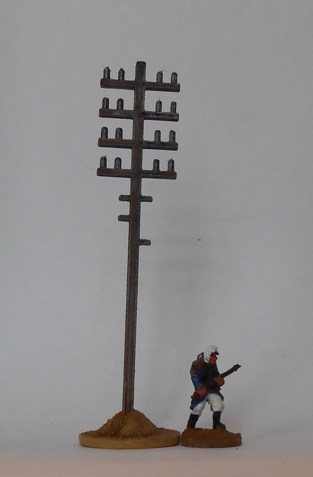 ANYTHING BUT A ONE!: Telegraph poles.