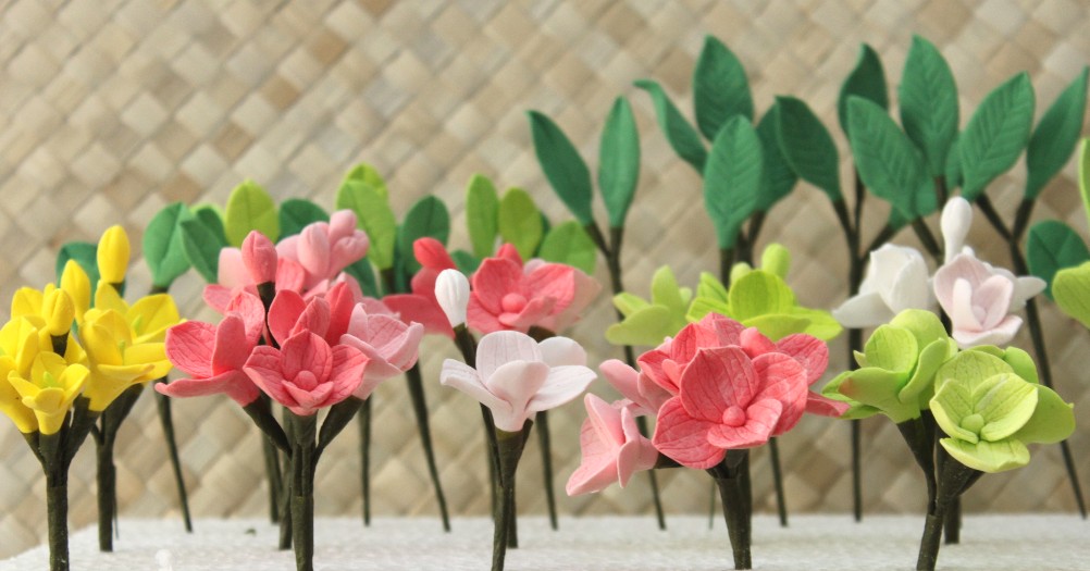 Dwen : The Cool Things I Love: FIMO Air Light : Flower Project (Pt.1)