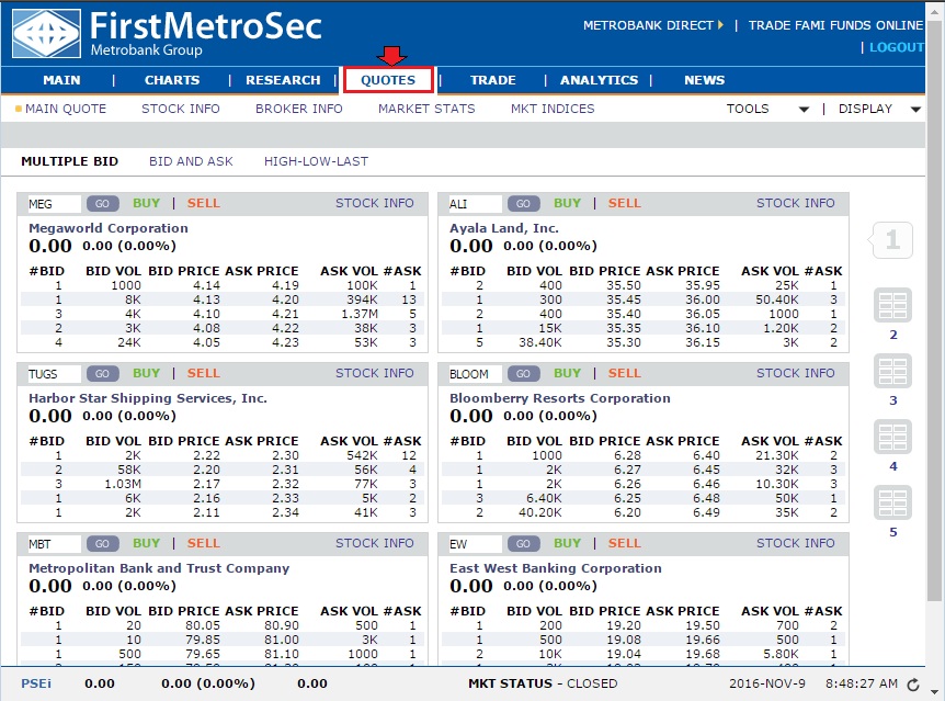 Opening an account with FirstMetroSec