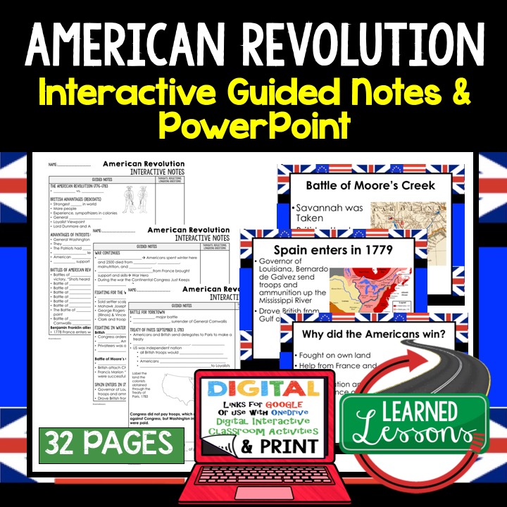 Early American History Guided Notes and PowerPoints - Learned Lessons ...