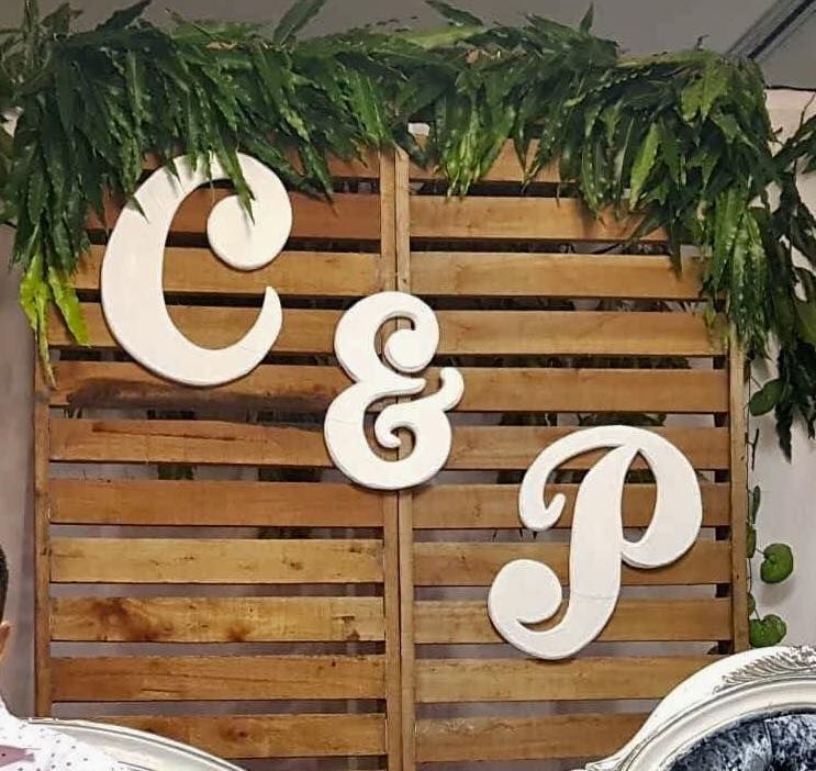 Letter Backdrop Wedding