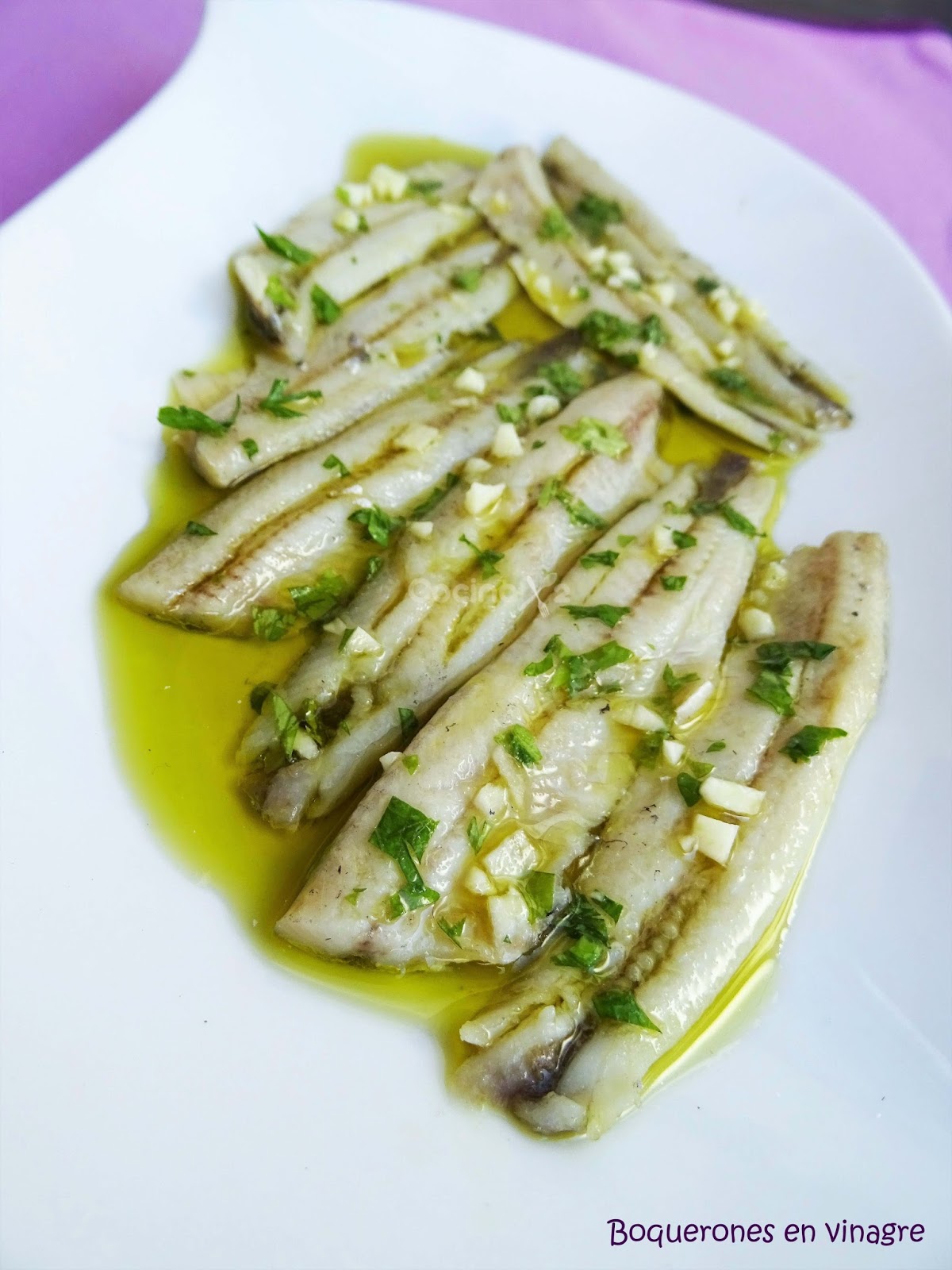 Cocinax2. Las recetas de Laurita.: Boquerones en vinagre