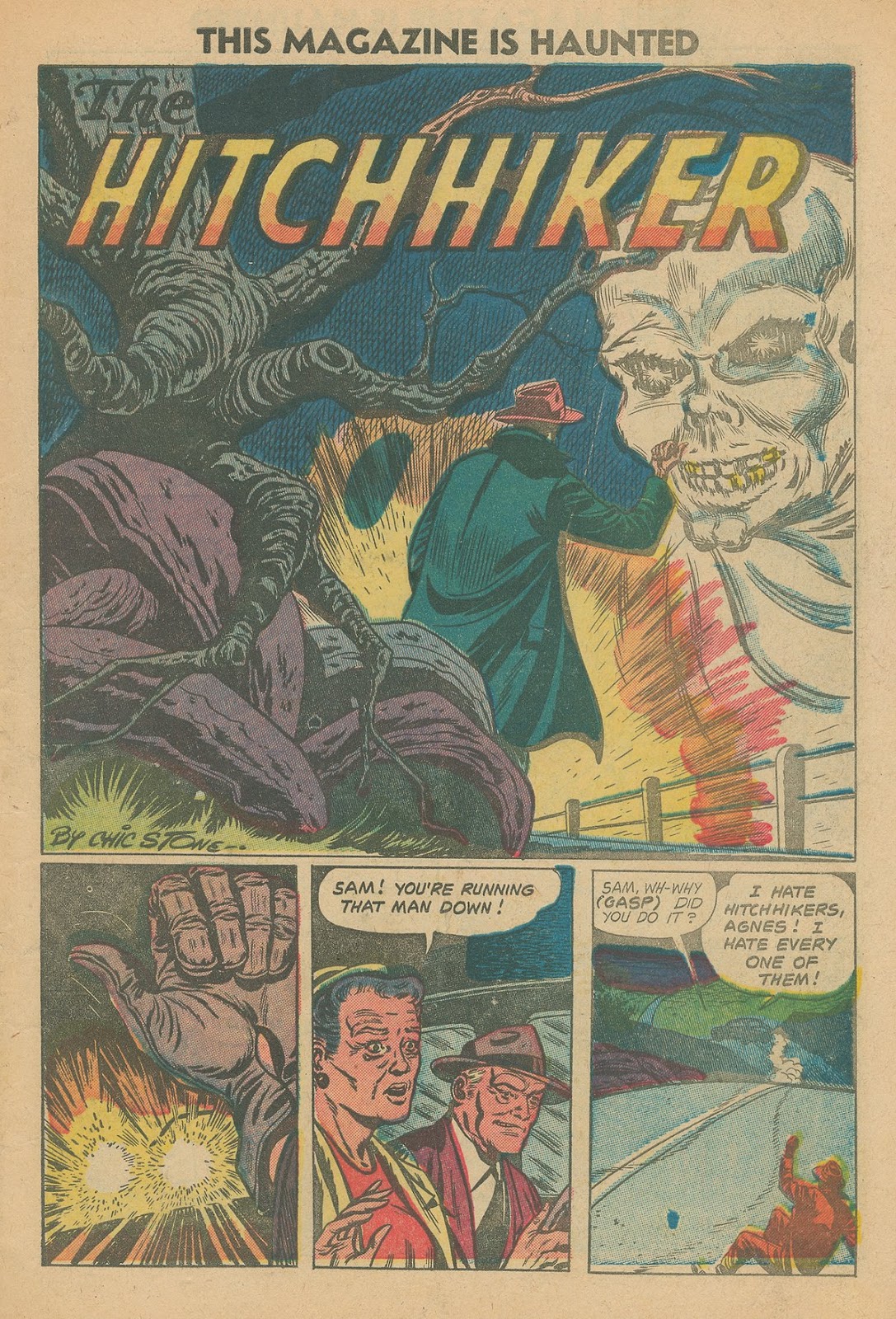 Four-Color Shadows: The Hitchhiker-Chic Stone-1954